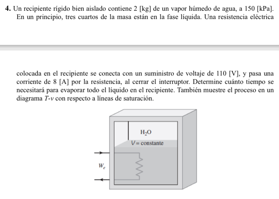Solved Un recipiente rígido bien aislado contiene 2[kg] ﻿de | Chegg.com