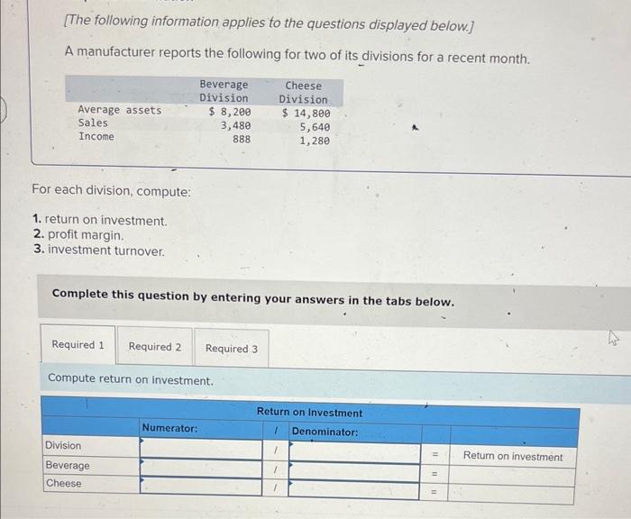 Solved [The following information applies to the questions | Chegg.com