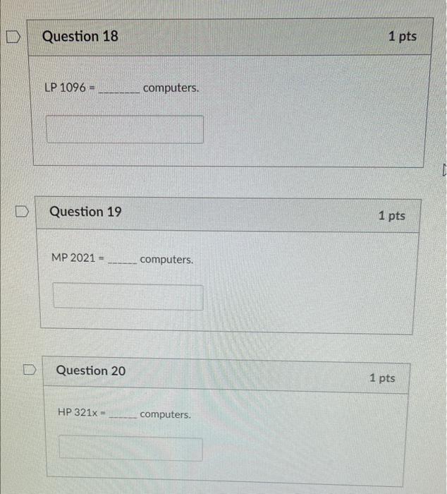 Solved Best Buy sells three models of computers, the LP | Chegg.com