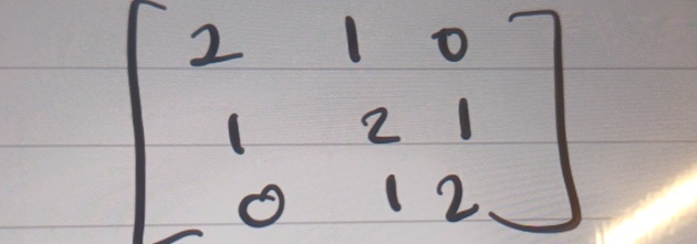 Solved [210121012]find the identity matrix of the above | Chegg.com