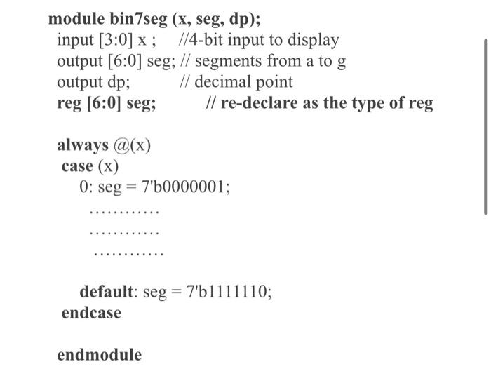 Solved As B: A: A1 module four_bit_adder (S, C4, A, B, Cin); | Chegg.com