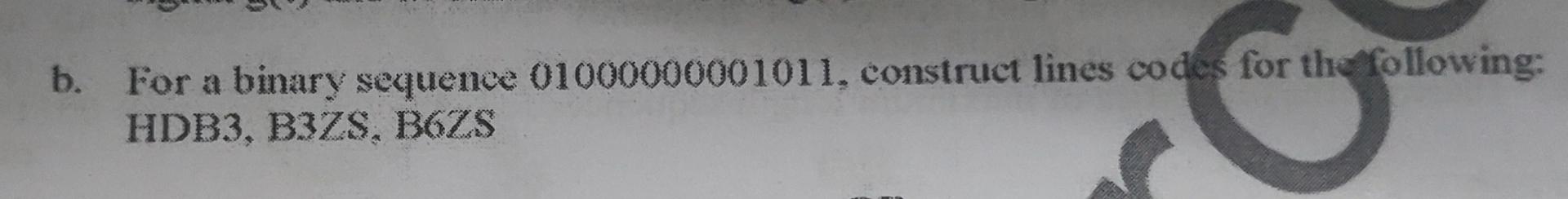 For a binary sequence 01000000001011, construct lines | Chegg.com