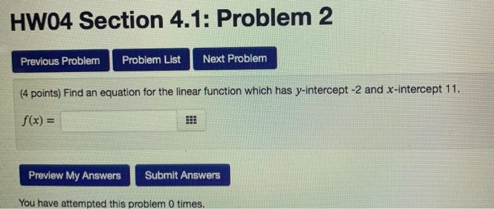 Solved HW04 Section 4.1: Problem 1 Previous Problem Problem | Chegg.com