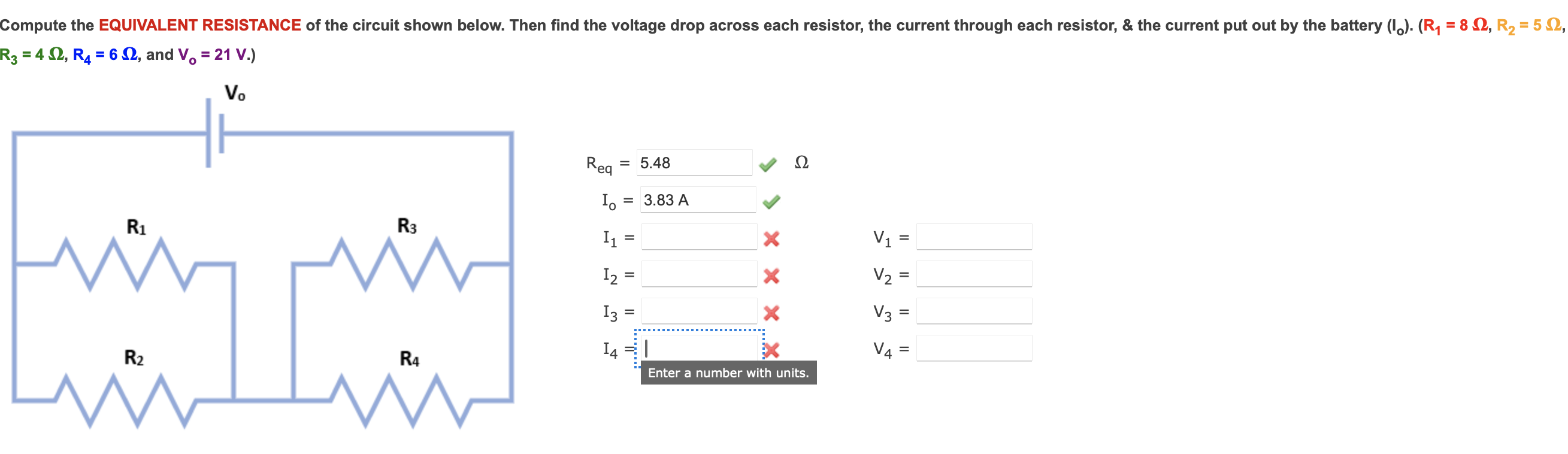 Solved Compute the EQUIVALENT RESISTANCE of the circuit | Chegg.com