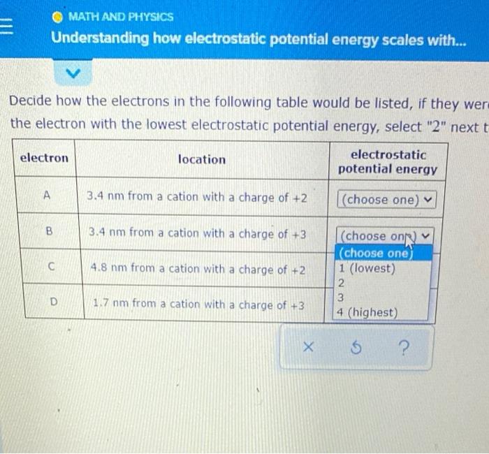 Solved MATH AND PICS Understanding how electrostatic | Chegg.com