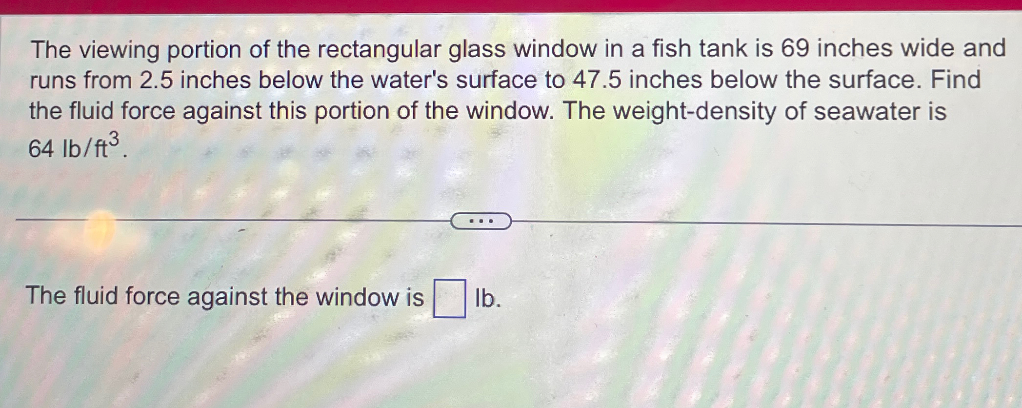 Solved The viewing portion of the rectangular glass window | Chegg.com