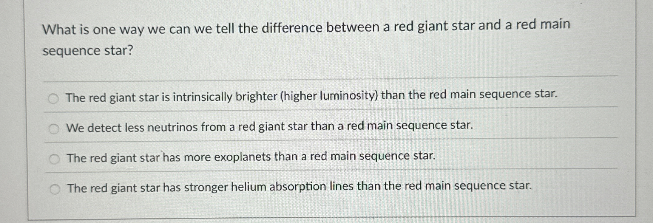 Solved What is one way we can we tell the difference between | Chegg.com