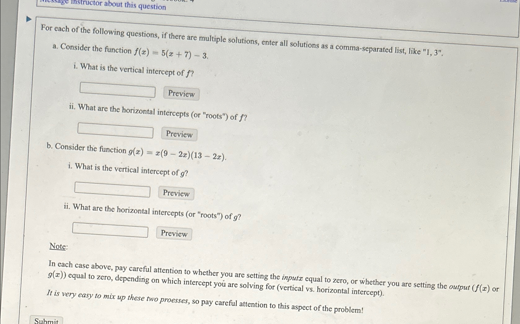 Solved instructor about this questionFor each of the | Chegg.com