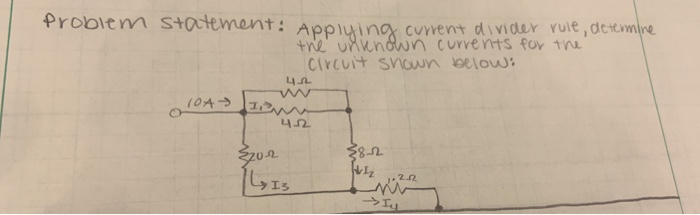 Solved uitment: Applying current divider rule, determine the | Chegg.com