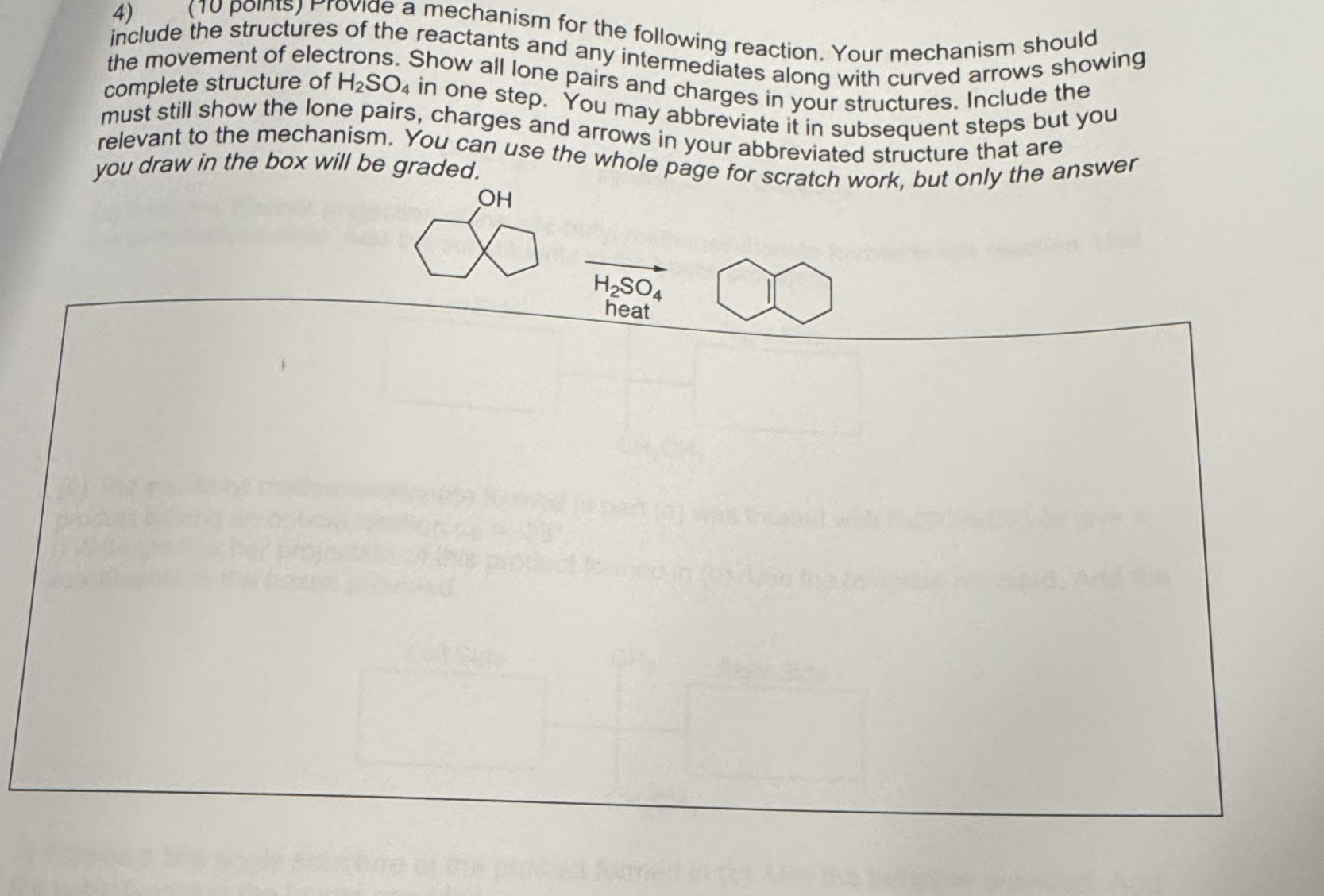 Solved by an EXPERT include the structures of the reactants and any | Chegg.com
