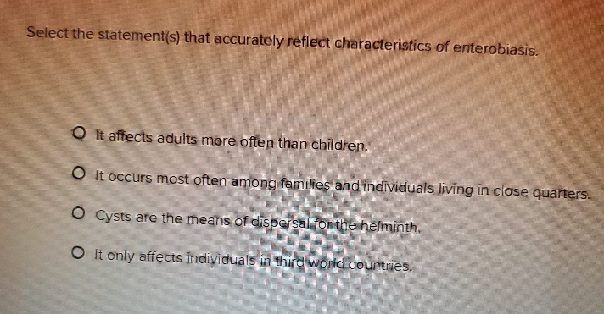 Solved Select the statement(s) ﻿that accurately reflect | Chegg.com