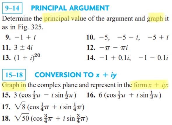 Solved Can you help for principal value of argument and | Chegg.com