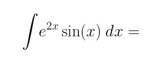 Solved ∫﻿﻿e2xsin(x)dx= | Chegg.com
