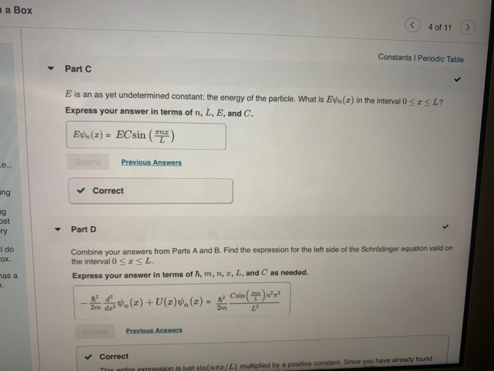 Solved Constants 1 Periodic Table Part A Consider the | Chegg.com