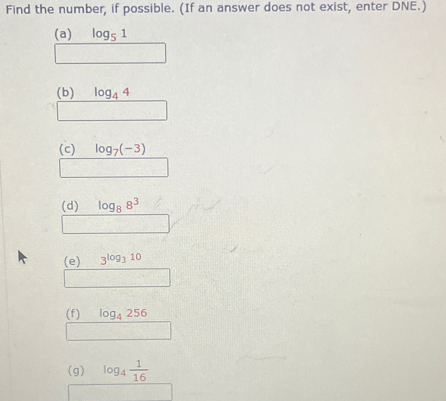 Solved Find the number, if possible. (If an answer does not | Chegg.com