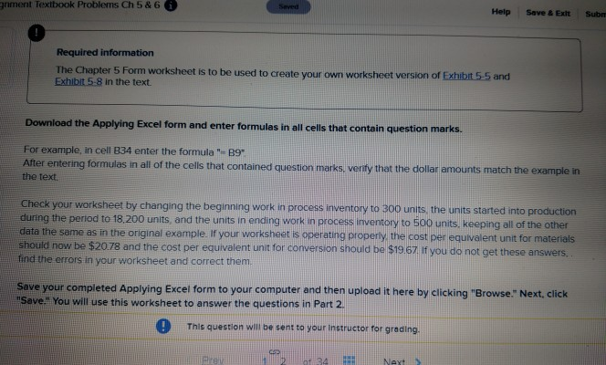 Solved gnment Textbook Problems Ch 5&6 Seved Help Save & | Chegg.com