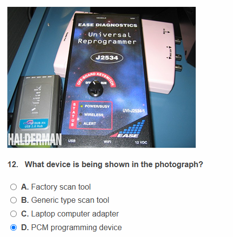 Solved What device is being shown in the photograph?A. | Chegg.com