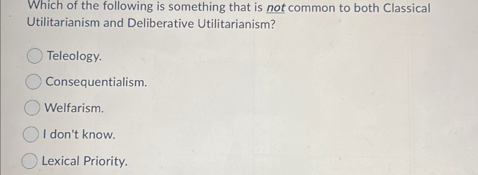 Solved Which of the following is something that is not | Chegg.com