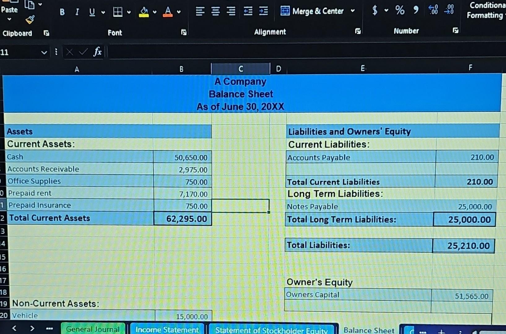 i need help with my balance sheet | Chegg.com