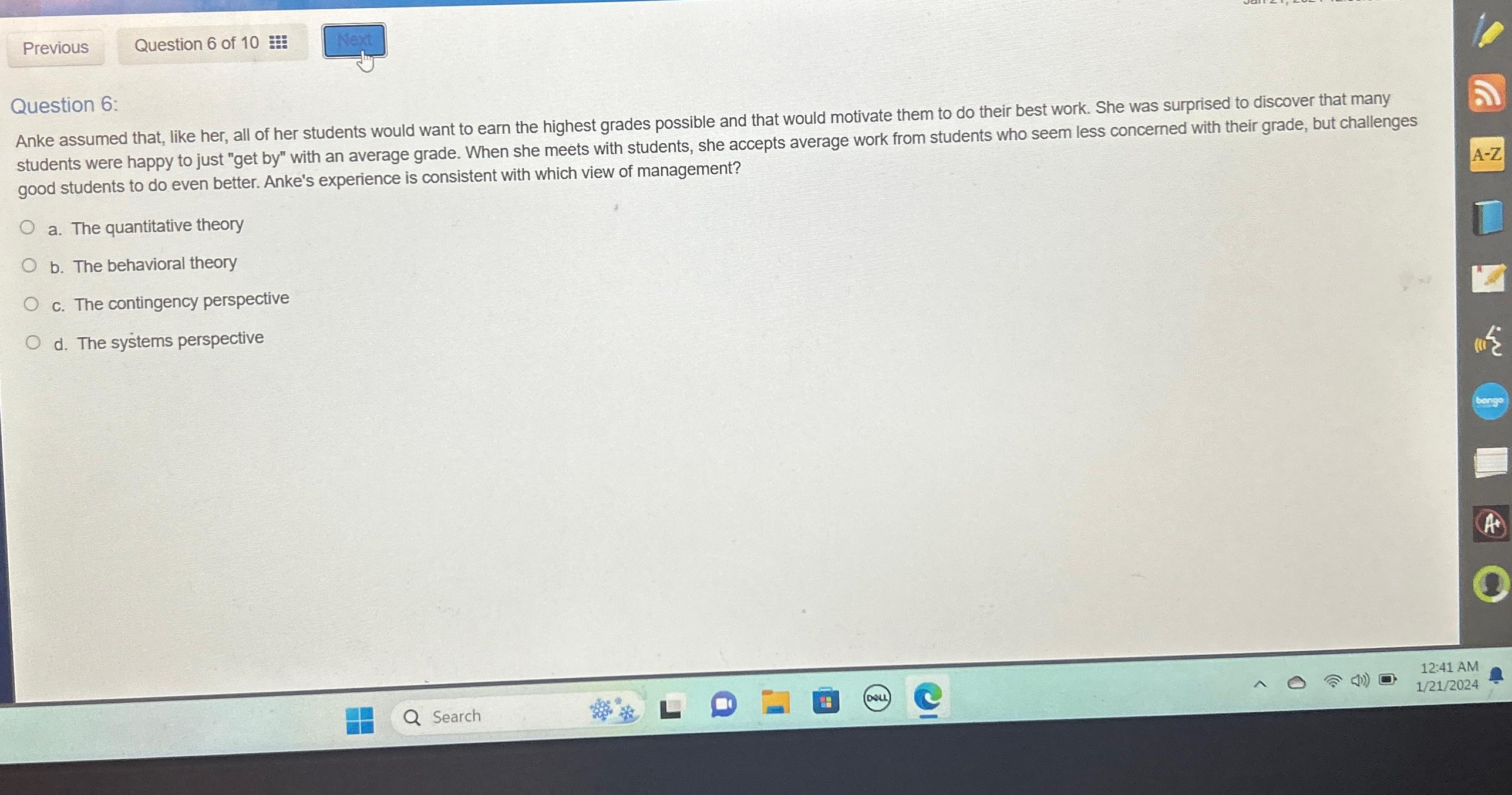Solved Question 6 ﻿of 10 ﻿#:Question 6:Anke assumed that, | Chegg.com
