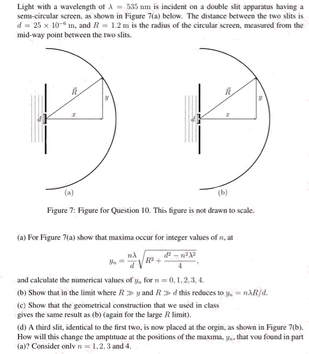 Solved Light with a wavelength of X = 535 nm is incident on | Chegg.com
