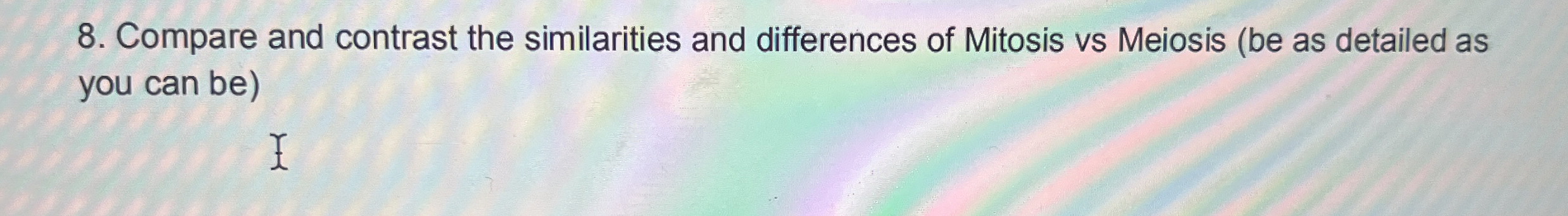 Solved Compare and contrast the similarities and differences | Chegg.com