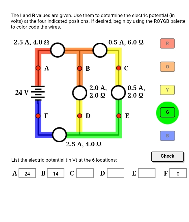 Solved The I and R ﻿values are given. Use them to determine | Chegg.com