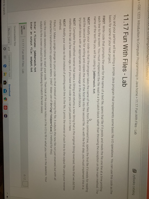 Solved WOJC3E1223Spring2020/chapter/11/section/17 > CSE | Chegg.com