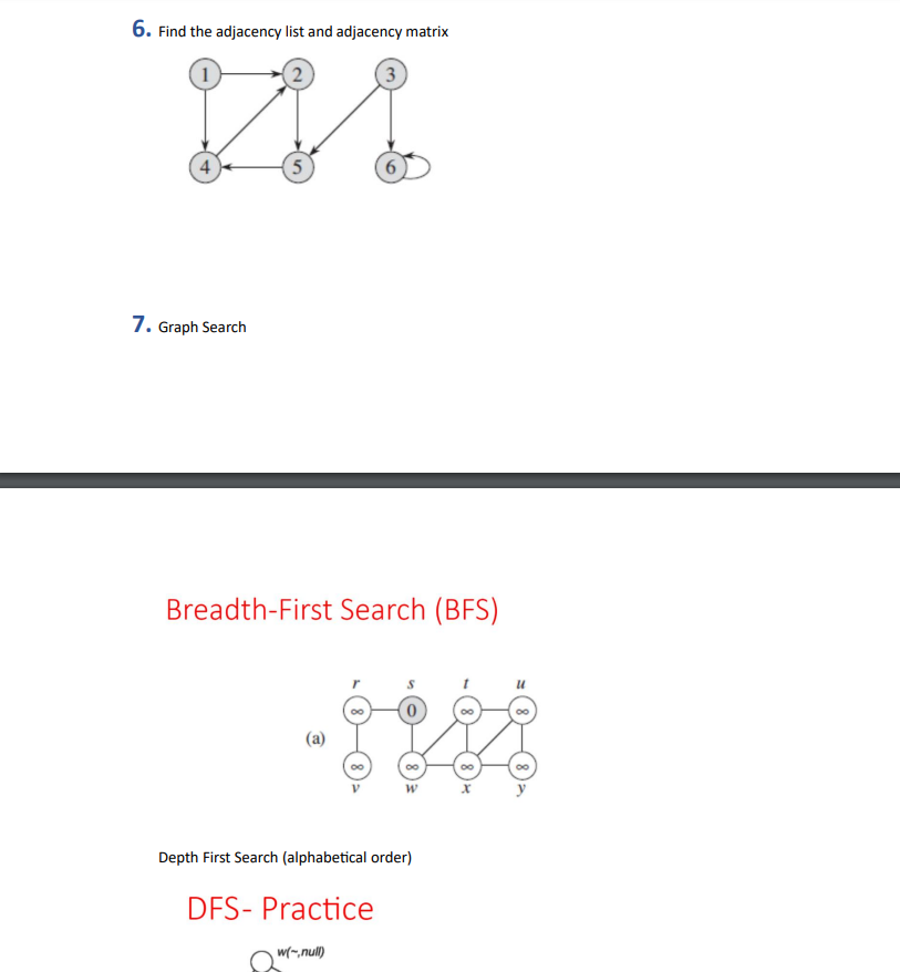 Solved Find the adjacency list and adjacency matrixGraph | Chegg.com Solved Find the adjacency list and adjacency matrixGraph | Chegg.com