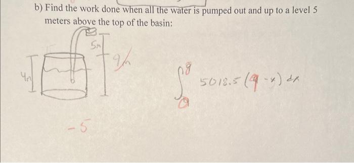 Solved 3) a) Determine the volume of a parabolic basin | Chegg.com