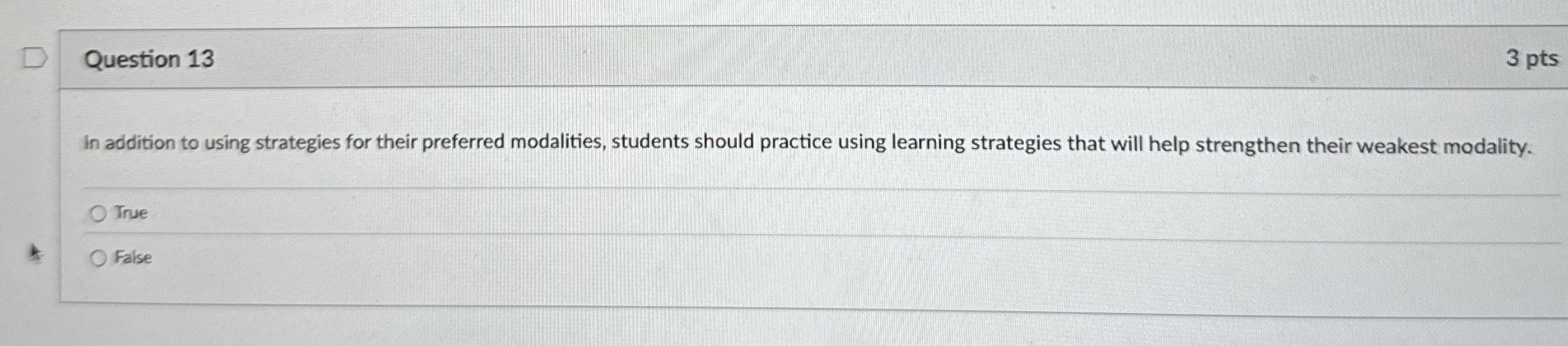 Solved Question 133 ﻿ptsIn addition to using strategies for | Chegg.com