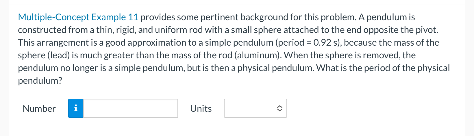 Solved Multiple-Concept Example 11 ﻿provides some pertinent | Chegg.com