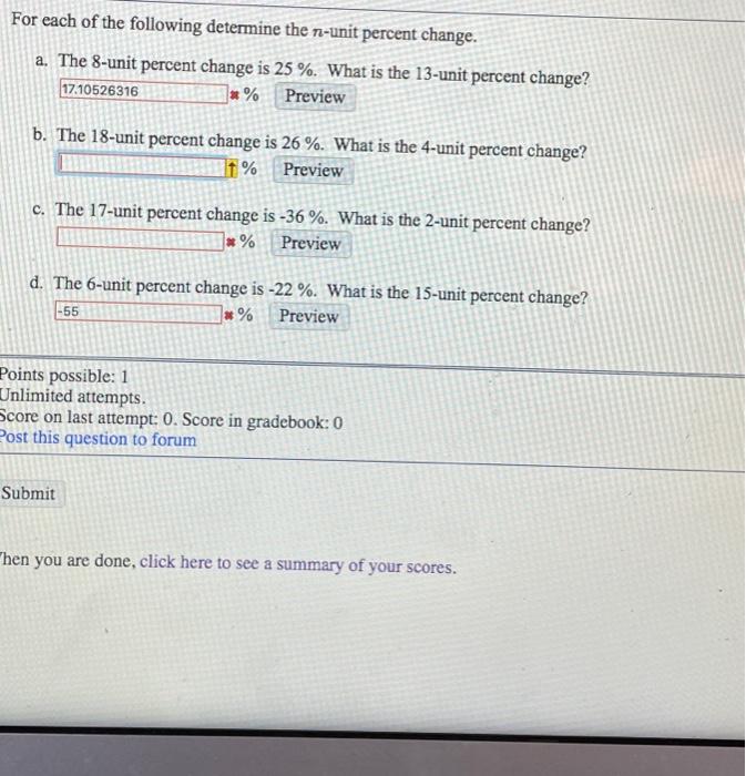 Solved For each of the following determine the n-unit | Chegg.com