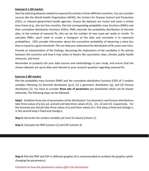 Solved Exercise \# 1 [20 marks]: Start by selecting datasets | Chegg.com