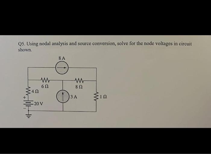 Solved Q1. Using mesh current analysis, find all currents | Chegg.com