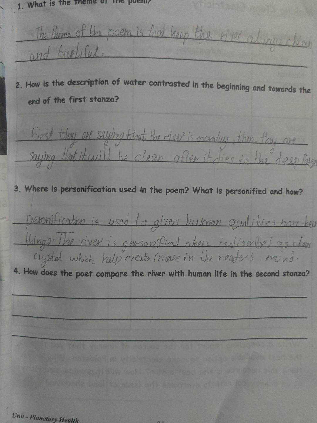 Dend the poem below and label each line based on the | Chegg.com