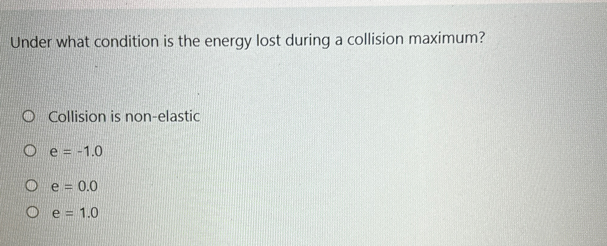 Solved Under what condition is the energy lost during a | Chegg.com