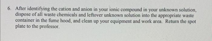 Solved Part C-Identifying Ions in an Unknown Solution | Chegg.com