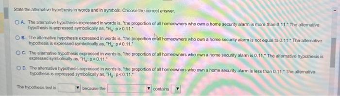 Solved State H0 and Ha in words and in symbols. Then | Chegg.com