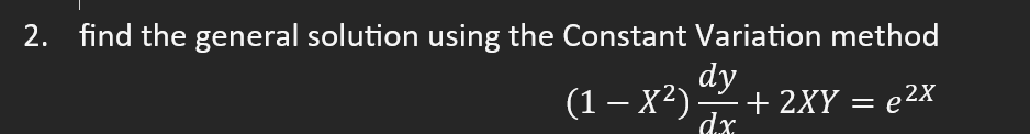 Solved find the general solution using the Constant | Chegg.com