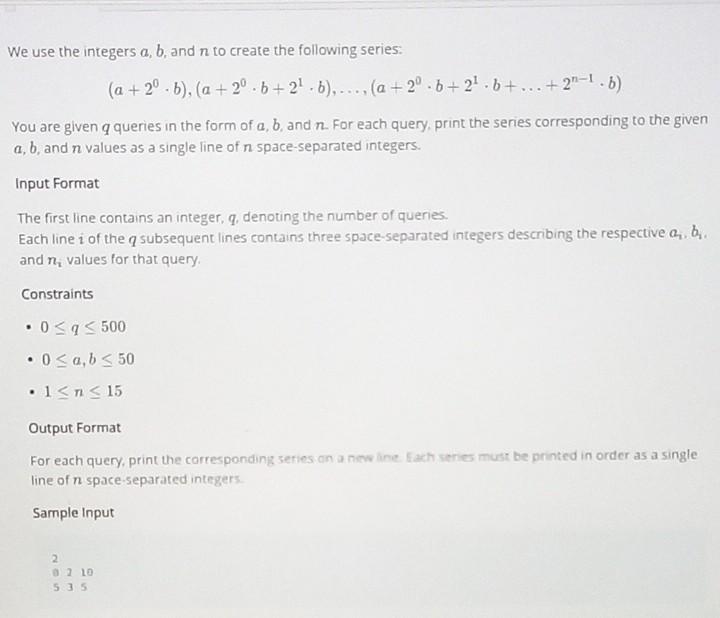 Solved We use the integers \\( a, b \\), and \\( n \\) to | Chegg.com
