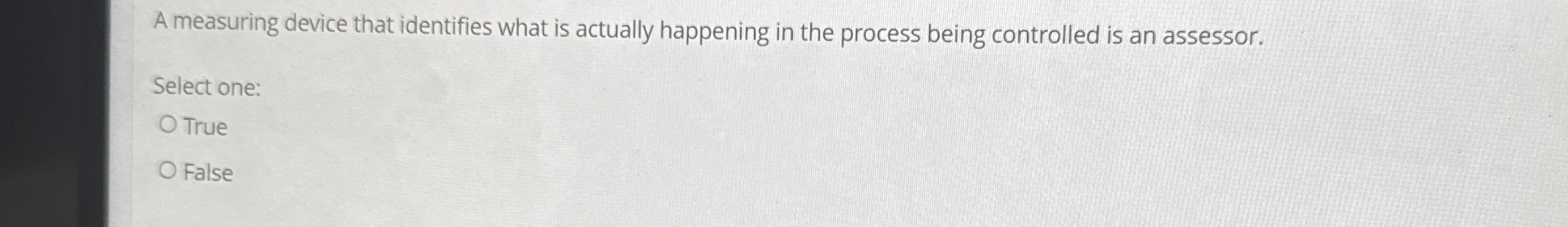 Solved A measuring device that identifies what is actually | Chegg.com