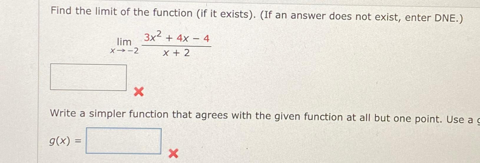 Solved Find the limit of the function (if it exists). (If an | Chegg.com