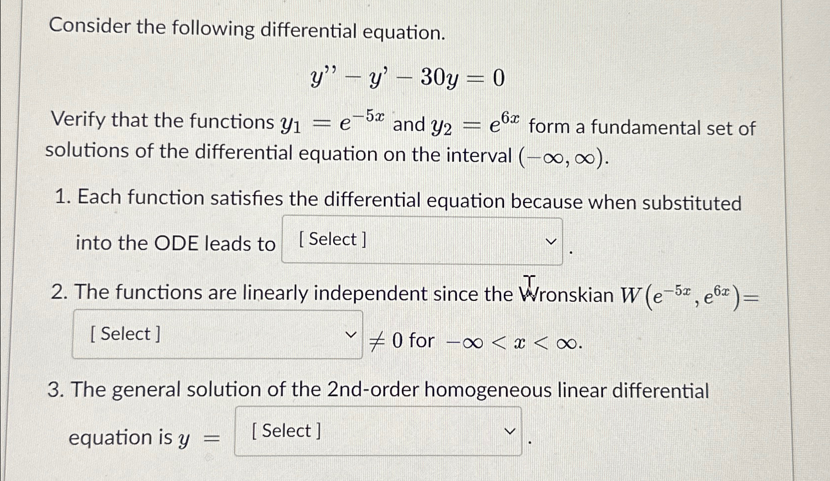 Solved Consider the following differential | Chegg.com