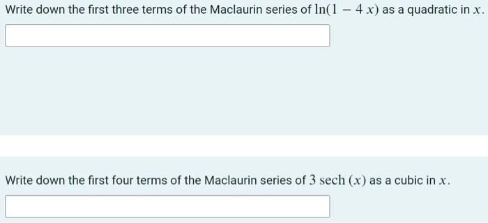 Solved Consider the series ∑n=1∞4n−2n2. What is the 4-th | Chegg.com