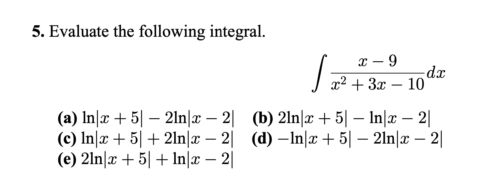 Solved Evaluate the following | Chegg.com