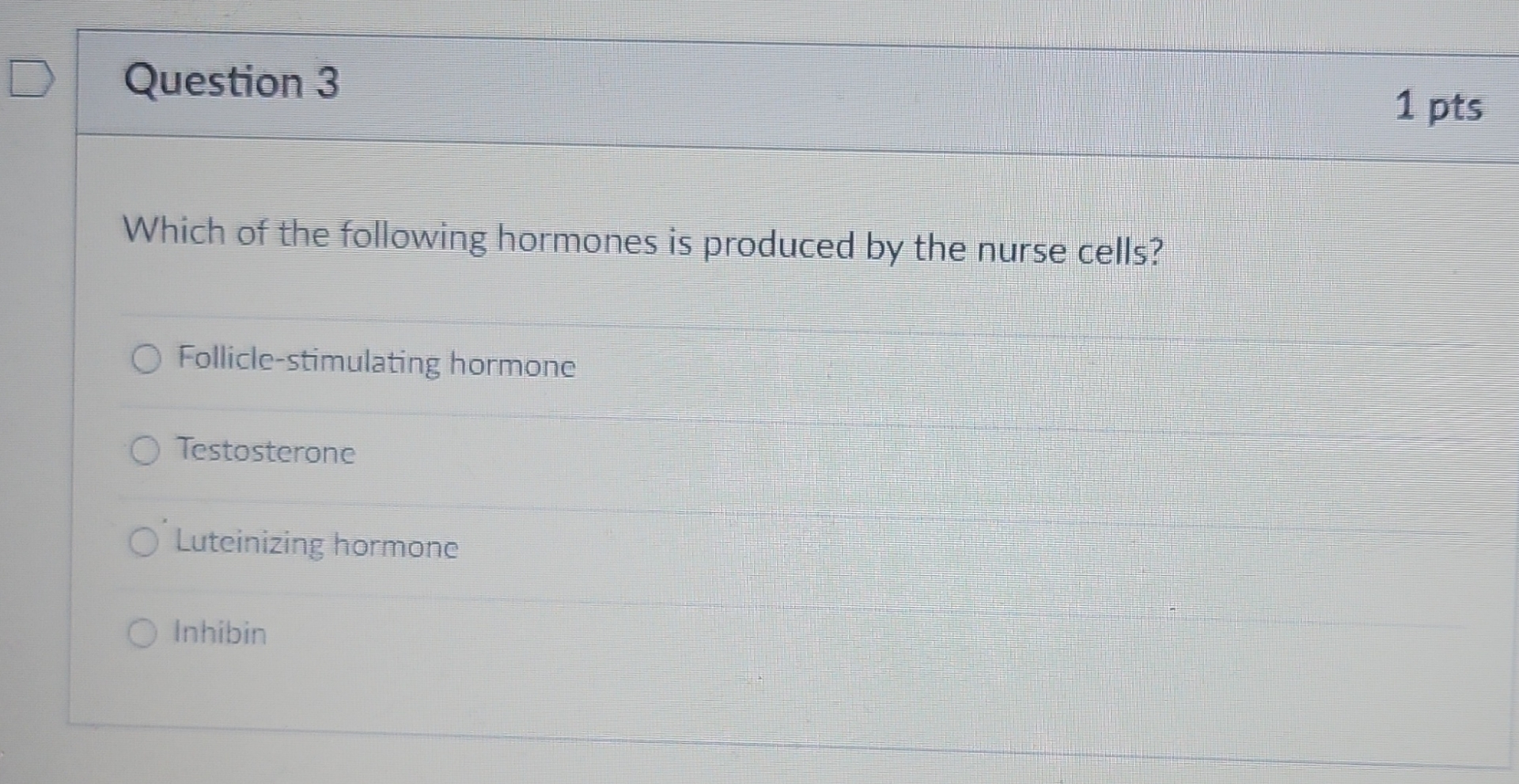 Solved Question 31 ﻿ptsWhich of the following hormones is | Chegg.com