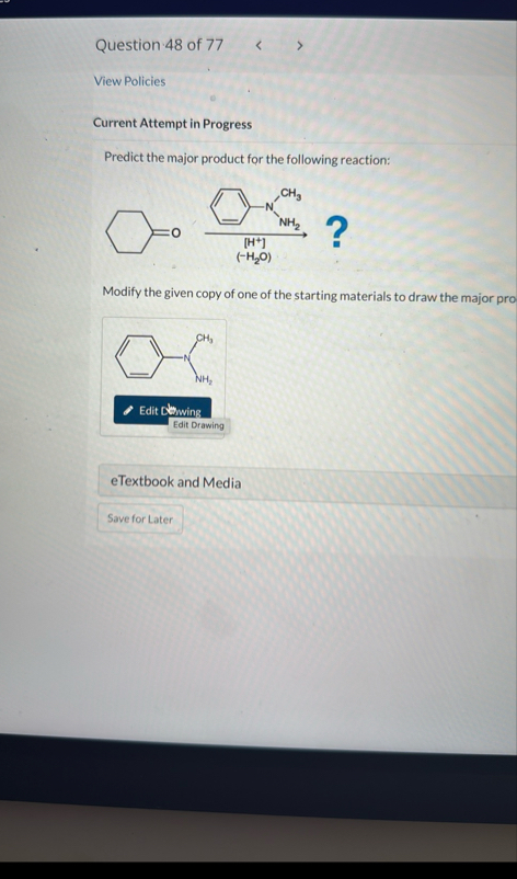 Solved Question 48 ﻿of 77View PoliciesCurrent Attempt in | Chegg.com