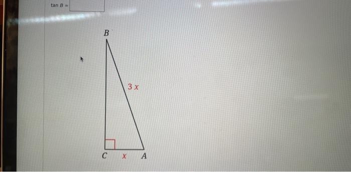 Solved In the following right triangle, find sinA,cosA,tanA, | Chegg.com