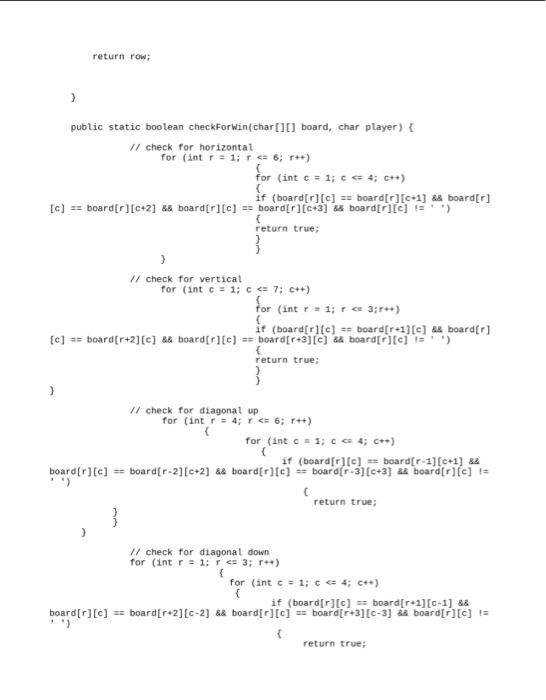 Solved import java,util.scanner; public class connect4Game | Chegg.com